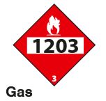 Gasoline Label #1203 – CHS Petroleum Equipment