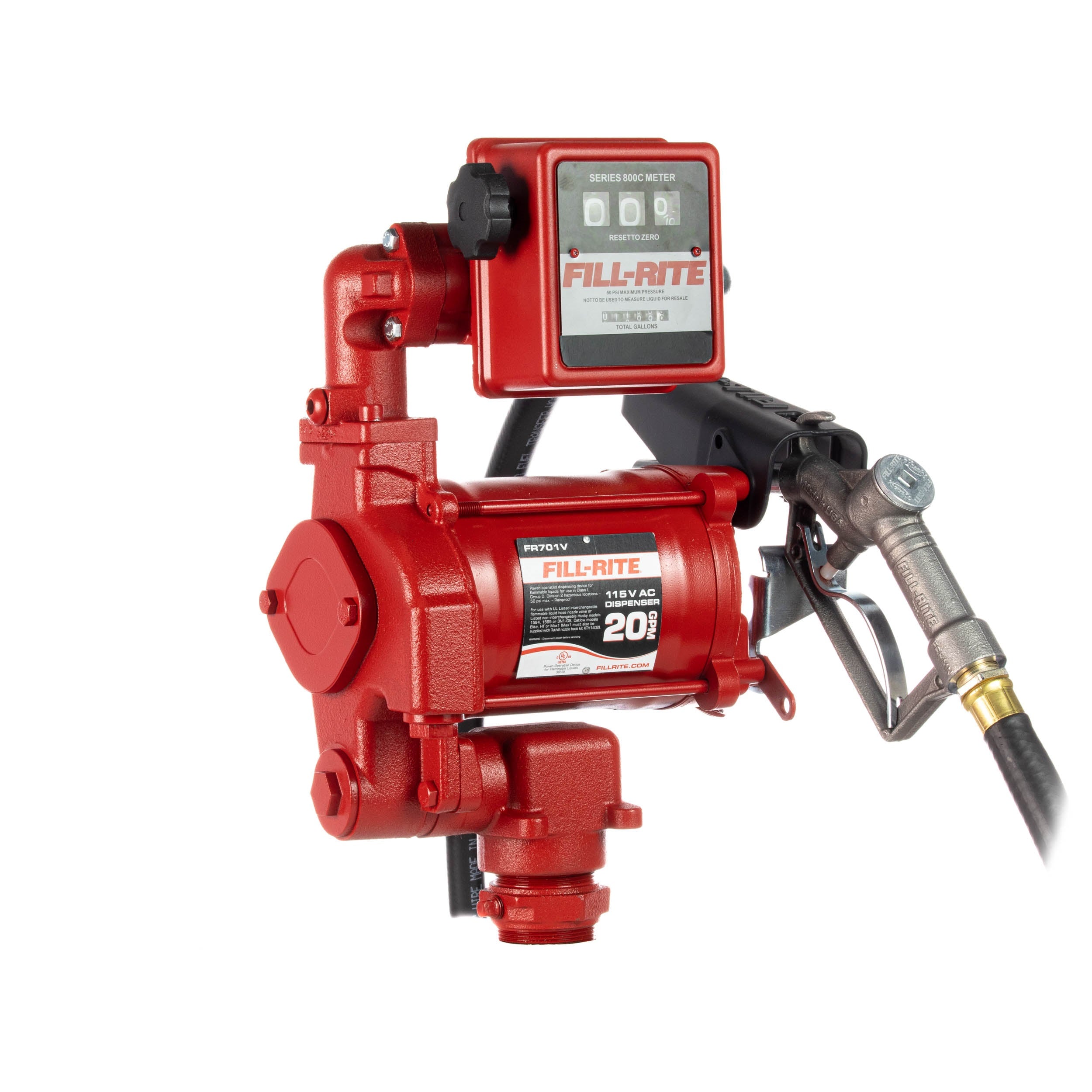 FR701V FILLRITE 115 VOLT 20 GPM PUMP WITH METER – CHS Petroleum Equipment